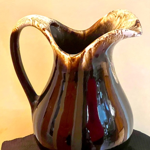 Pfaltzgraff | Dining | Vtg Pfaltzgraff Brown Drip Pitcher In | Poshmark